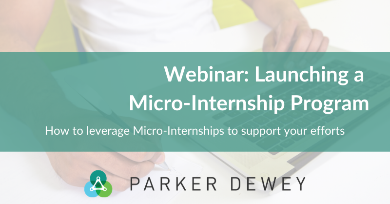 Webinar: Micro-Internship Use Cases